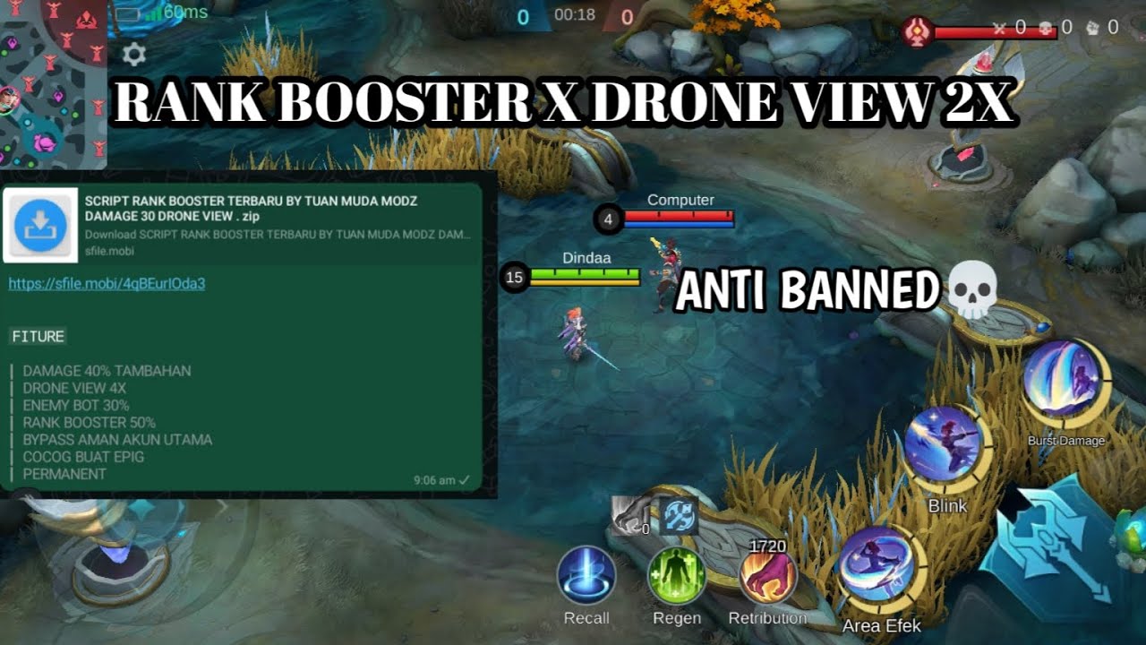 SCRIPT DRONE VIEW X RANK BOOSTER ANTI BANNED💀 - YouTube
