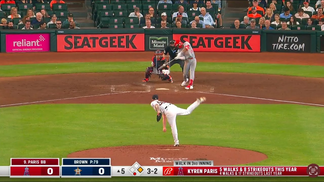 Kyren Paris - First Major League Homerun! 408 Ft (5-22-24) - YouTube