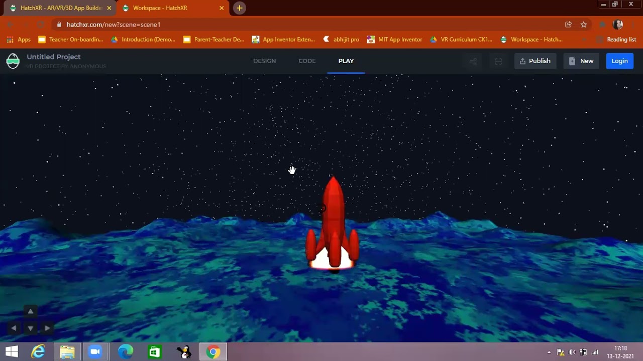 Rocket Launcher App in HatchXR,3D game Design - YouTube