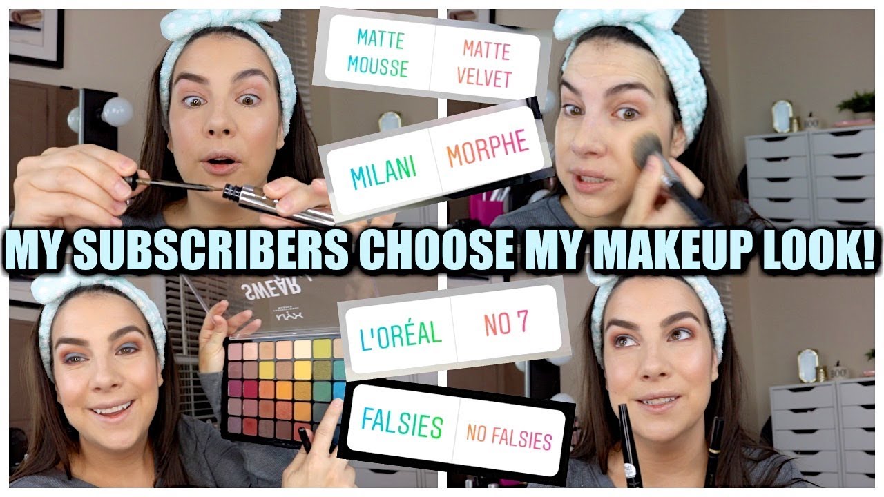 MY SUBSCRIBERS CHOOSE MY MAKEUP! Celebrating 1 Million! - YouTube