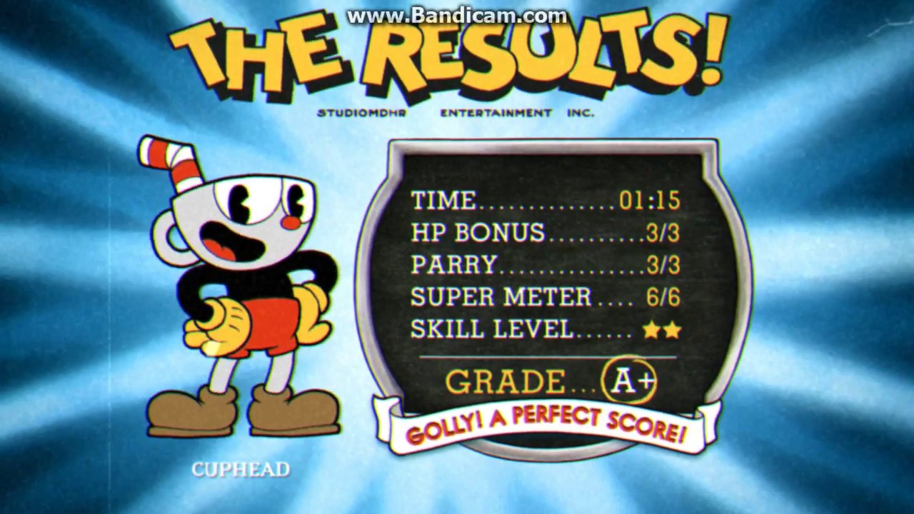 CupHead First Boss No Damage - YouTube