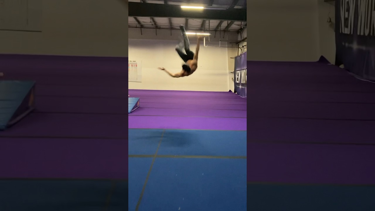 Oops messed up the pass #cheer #tumbling #flip #fail - YouTube