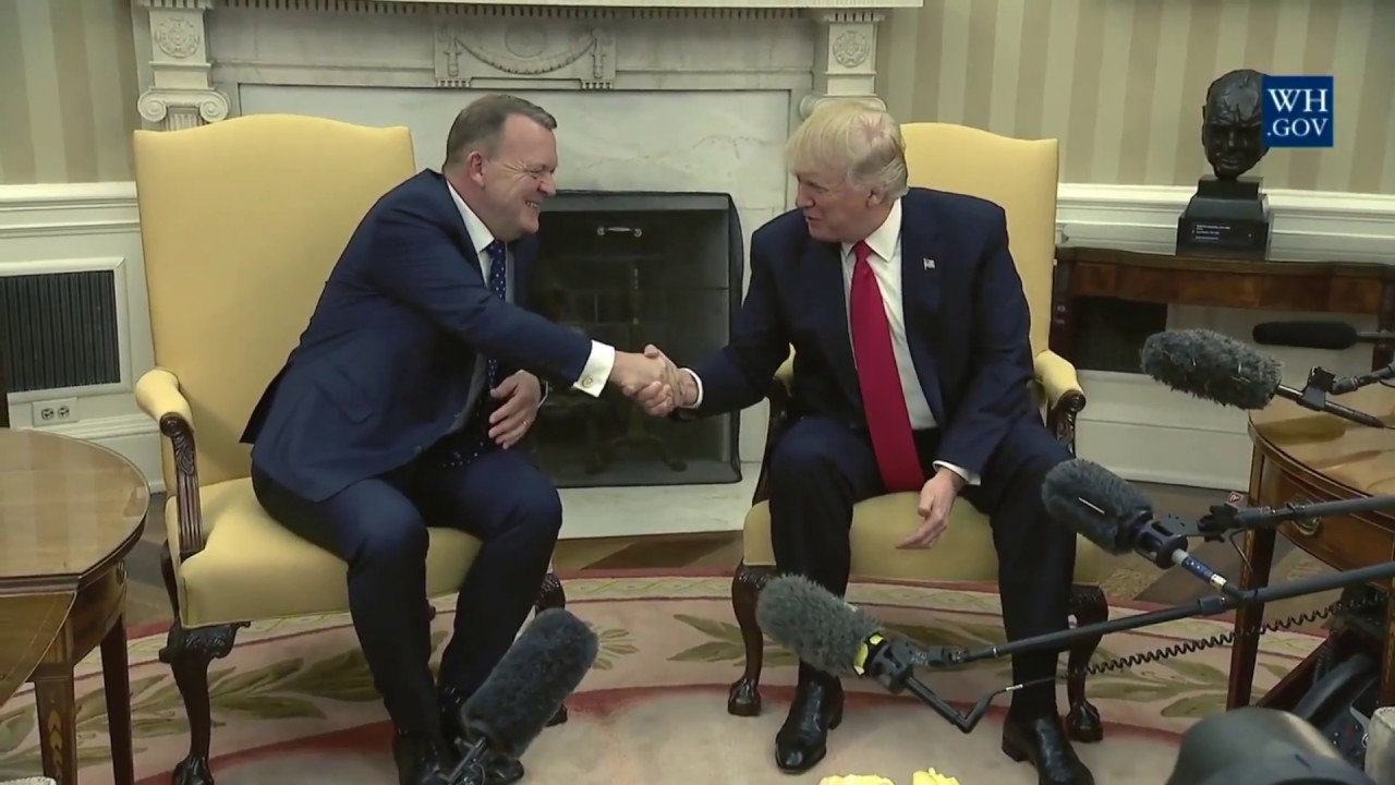 President Trump Meets with Danish Prime Minister Rasmussen - YouTube