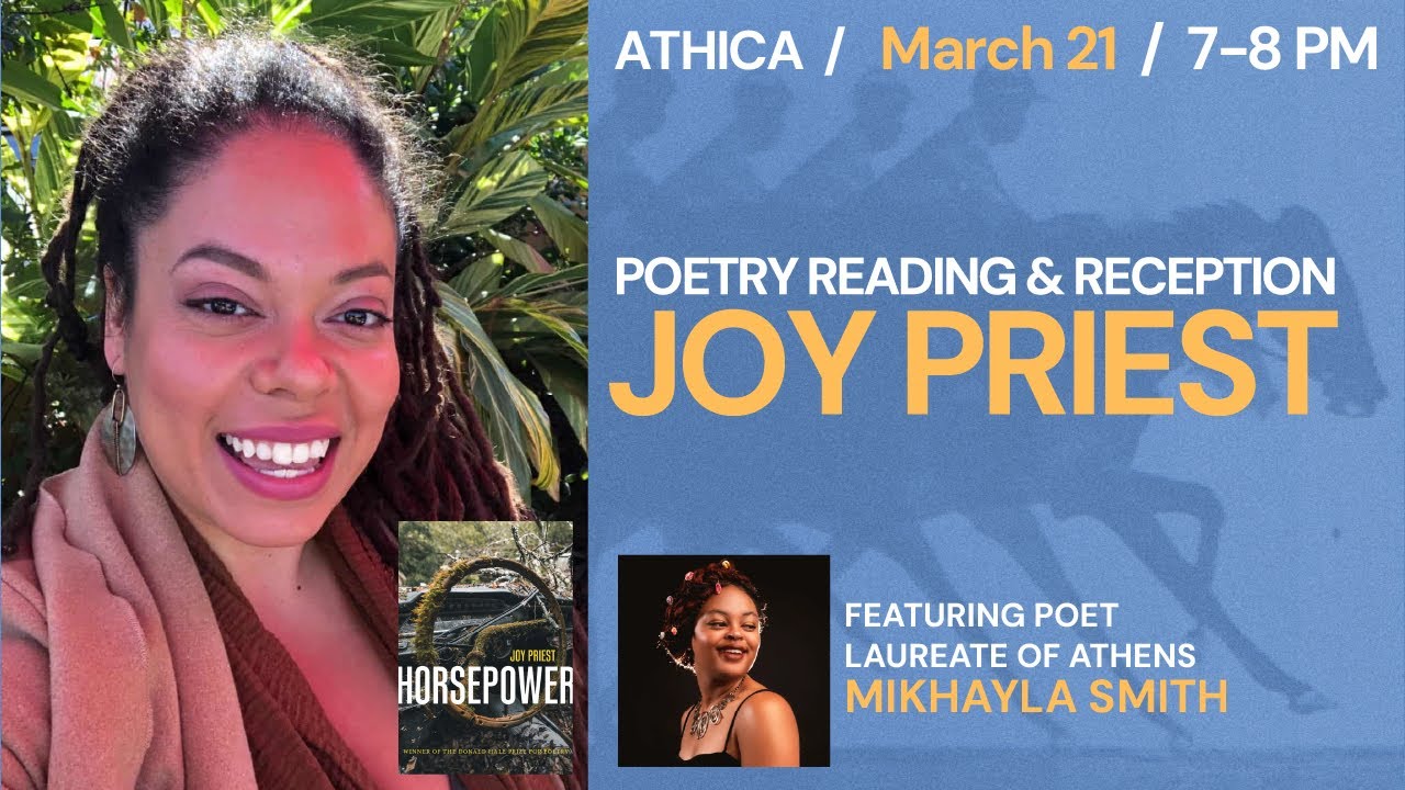 Poetry Reading & Reception with Joy Priest Featuring the Poet Laureate ...