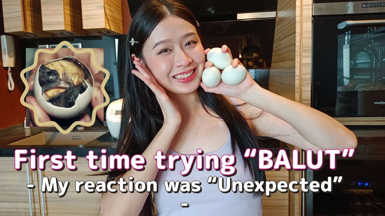 First Time trying Balut | Boiled Duck Egg Embryo 🇵🇭 - My reaction was ...