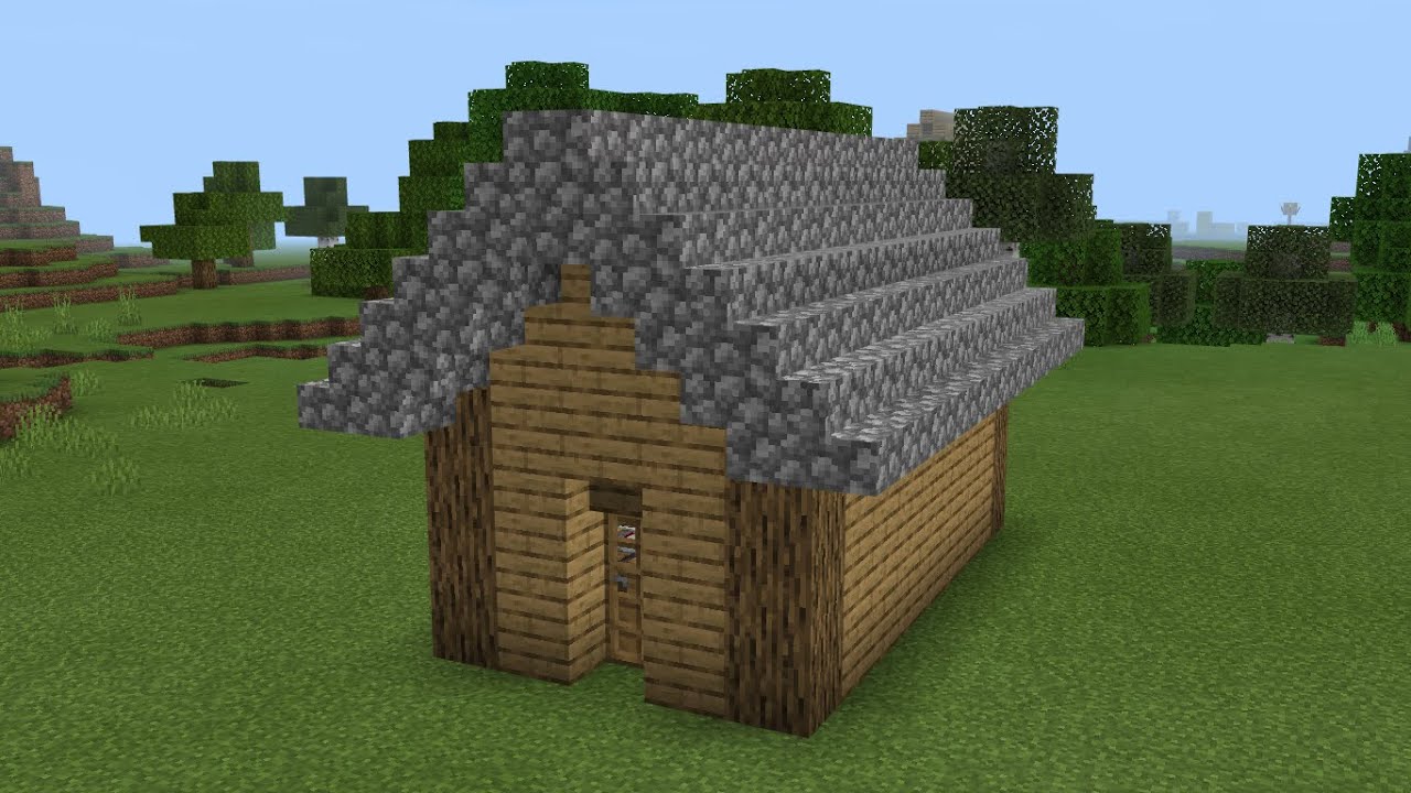 Minecraft Oak / Plains Starter House Tutorial - YouTube