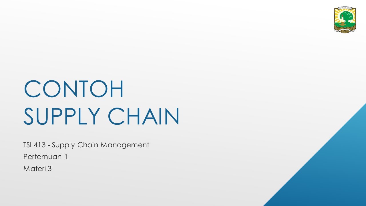 1.3. CONTOH SUPPLY CHAIN - YouTube