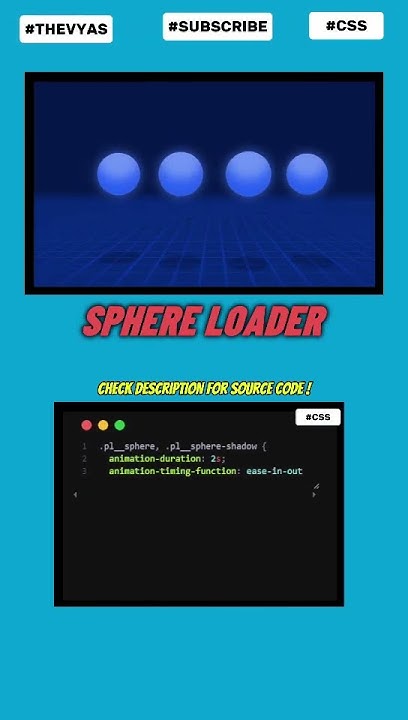 SPHERE LOADER using html css #html #css #programming #coding - YouTube