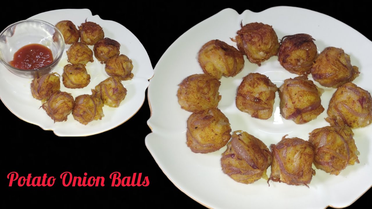 Easy Unique Style Potato Onion Balls Recipe | Pyaaz Aloo Laccha balls ...