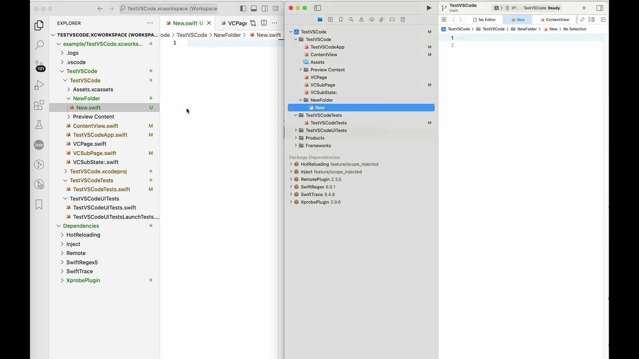 Visual Studio iOS project File Tree Integration - YouTube