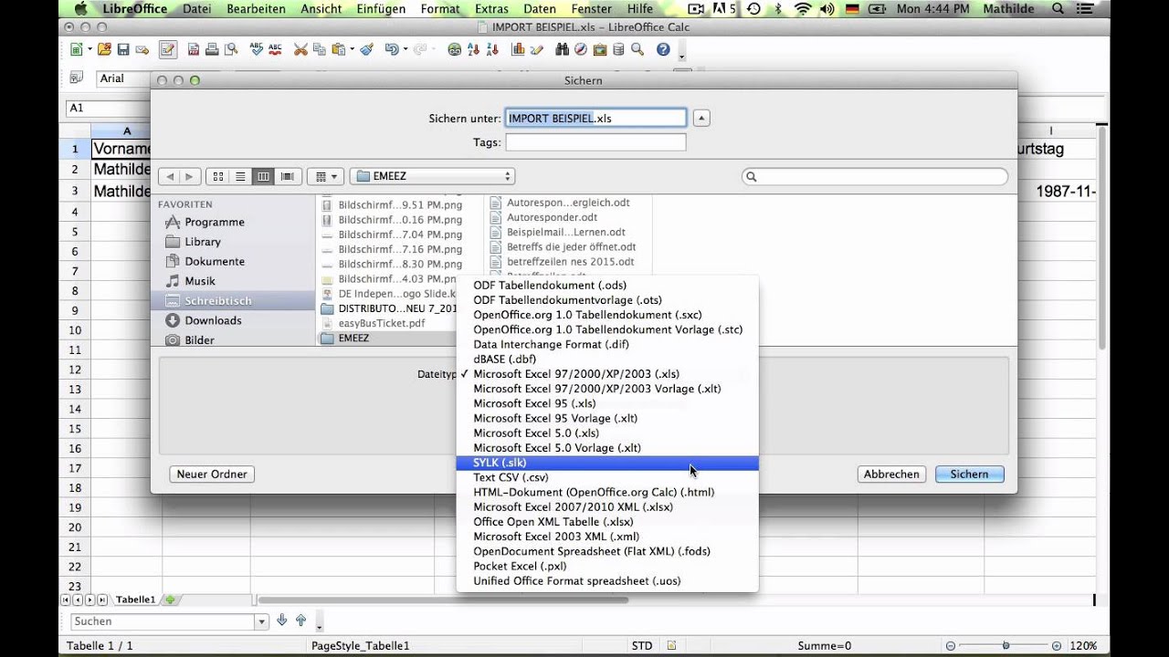 Umwandeln Xls Zu Csv Datei Youtube