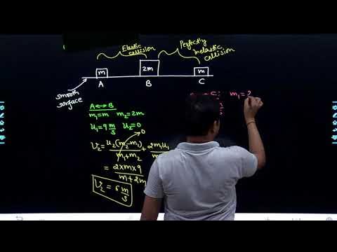 Three objects A, B and C are kept in a straight line on a frictionless horizontal surface. The ...