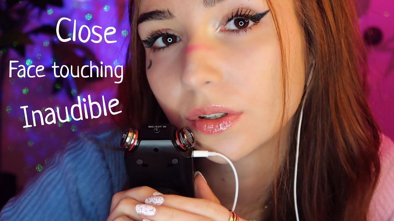 ASMR Close-up, Face Touching, Inaudible ️ au plus près de toi - YouTube