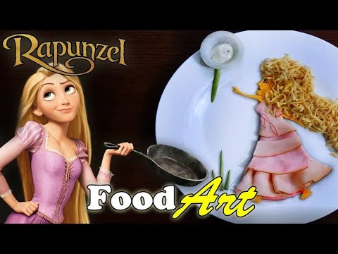 Rapunzel - Food Art - YouTube