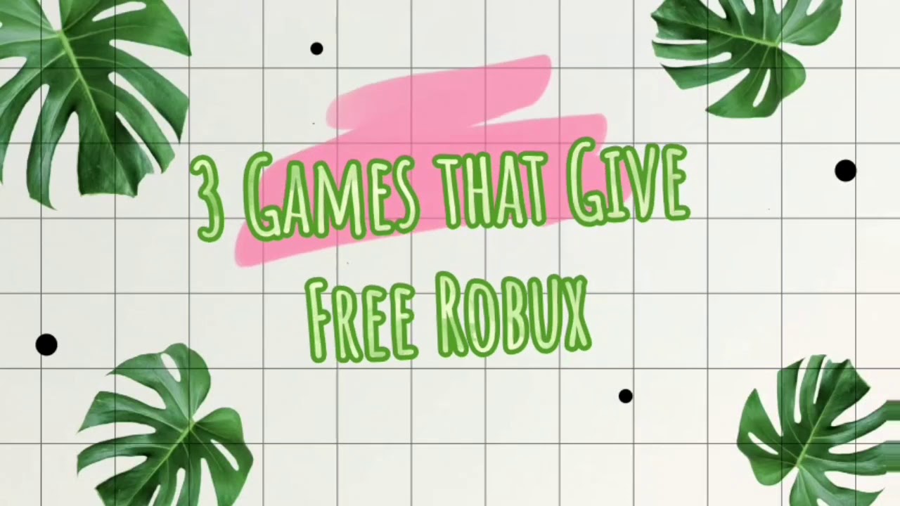 3 Games That actually give you free Robux (Not clickbait) Real😮😮 - YouTube
