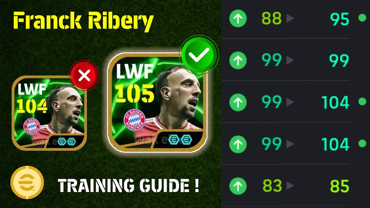 Epic Franck Ribery Best Training Guide 105 Max Level Upgrade Player ...
