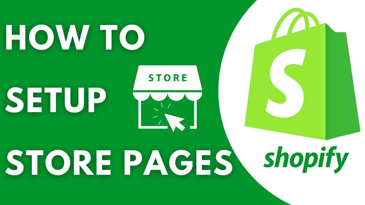 How To Set Up Store Pages On Shopify | Tutorial #5 - YouTube
