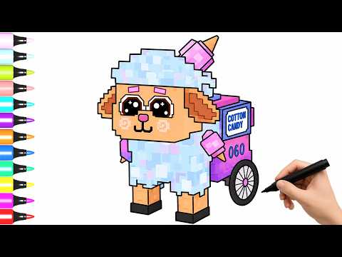 Cómo Dibujar a Candini Fluffini! Nuevo   Steal a Brainrot ROBLOX
