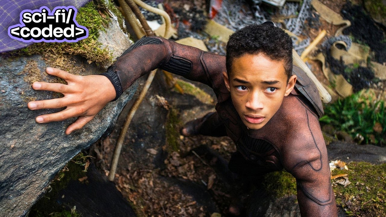 after earth (2013) - kitai (jaden smith) sees the hostile jungle of ...
