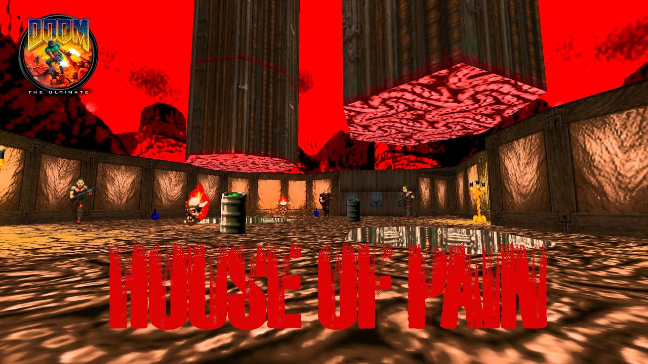 Doom Ultimate E3M4 House Of Pain (4k 60 fps) - YouTube