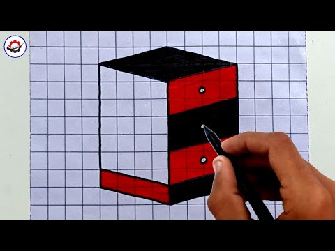 How to Draw 3D Drawer | 3D Drawing @Easy-Art - YouTube