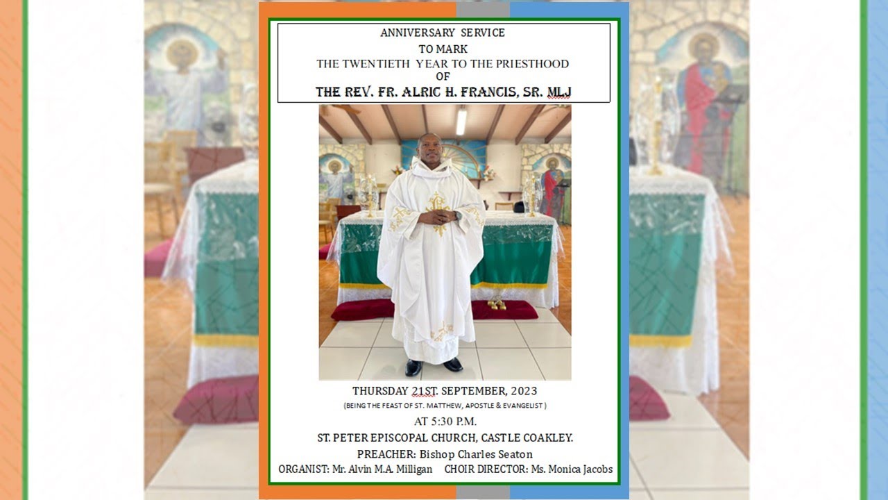 Rev. Fr. Alric H. Francis, Sr. MLJ Twentieth Year of Priesthood Service ...