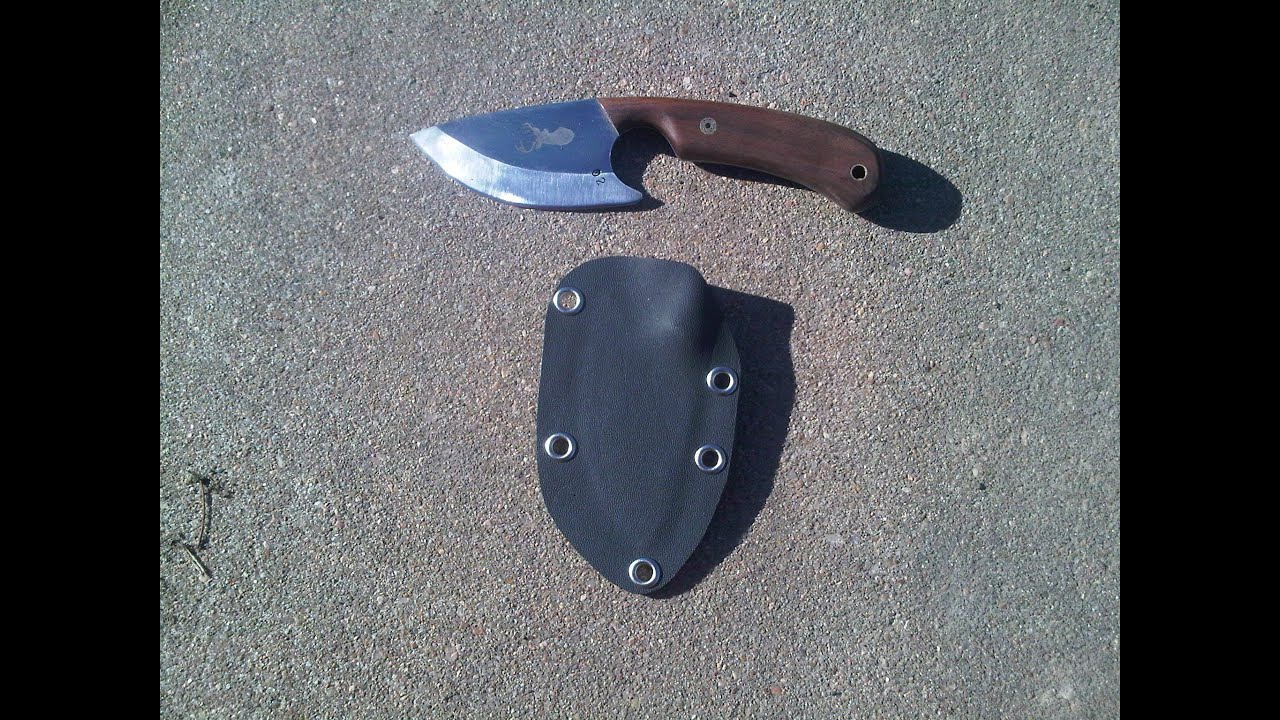 How to Make a Big Game Skinning Knife From a $2.39 Carbon Steel Stihl ...