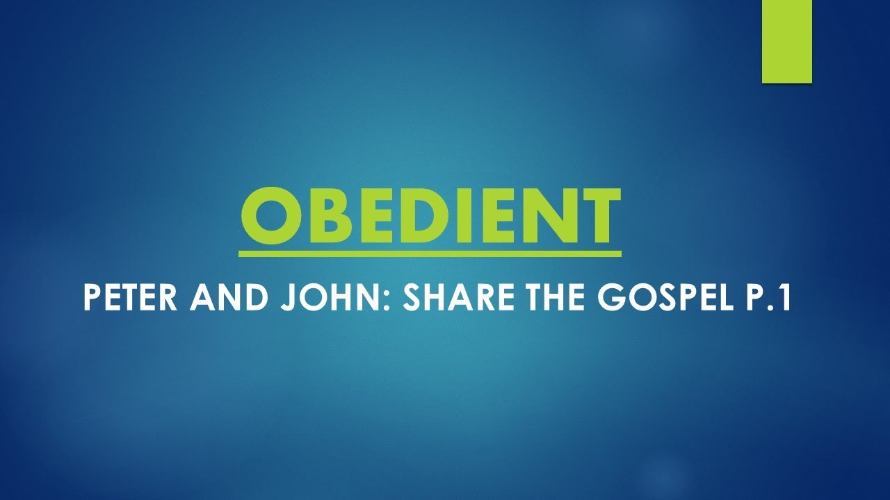 Obedient Peter and John share the Gospel P 1 - YouTube