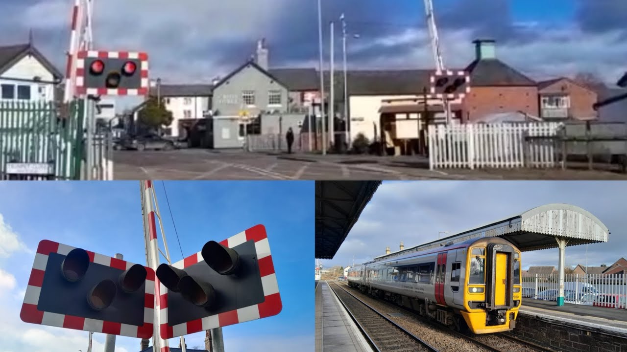 Gobowen North Level Crossing Shropshire 20/02/23 ft @JPLCUK - YouTube