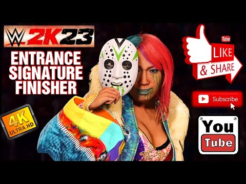 WWE 2K23 ASUKA Entrance Signature Finisher PS4 PS5 #wwe2k23 #asuka ...