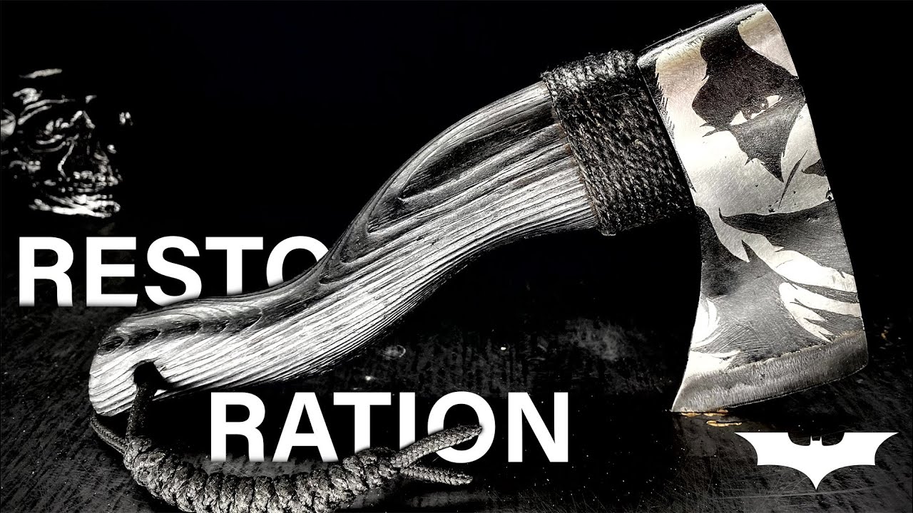 Transforming an Old Axe into a Batman-Inspired Weapon - Restoration ...