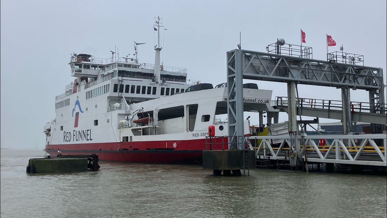MV RED FALCON DEPARTING EAST COWES - YouTube
