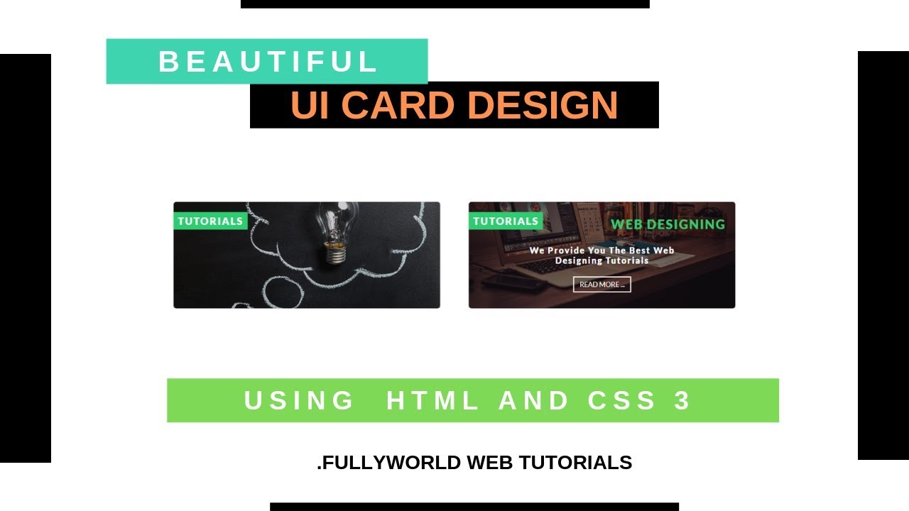 Beautiful UI Card Design Using CSS 3 | UI Card Designes | Beginners ...