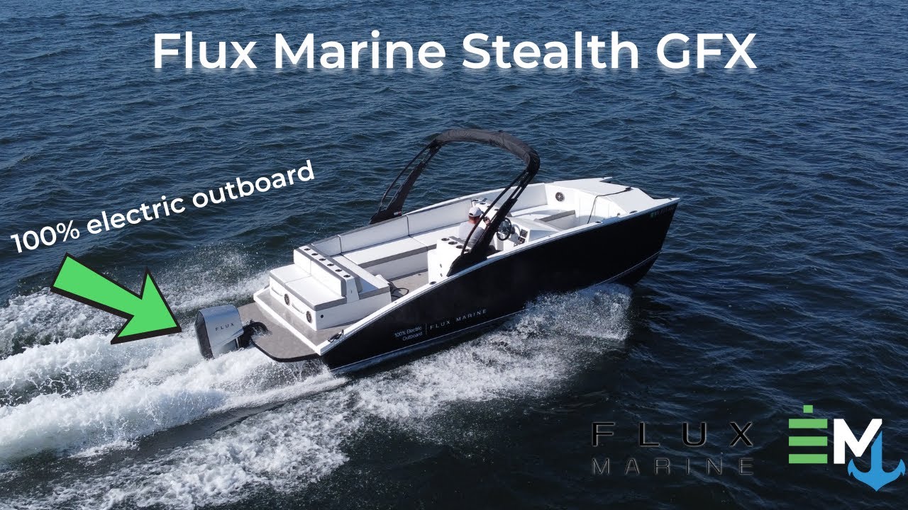 GFX Stealth powered by Flux Marine 150hp electric outboard - YouTube