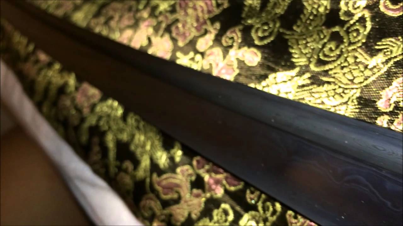 Ryan Sword Handmade Damascus Folded Steel Katana - YouTube