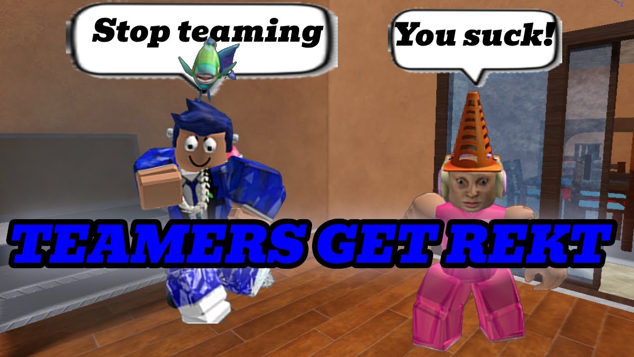 Teamers get Teamed on in mm2.../ROBLOX - YouTube