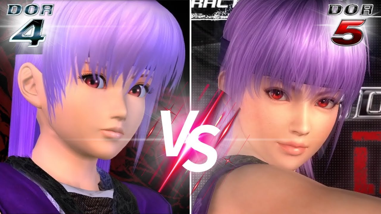 DOA4 x DOA5 Characters Face Comparison - YouTube
