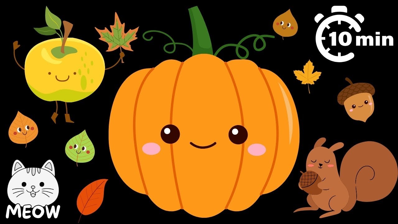 Fall Season Dance Party - High Contrast Baby Sensory Video - YouTube