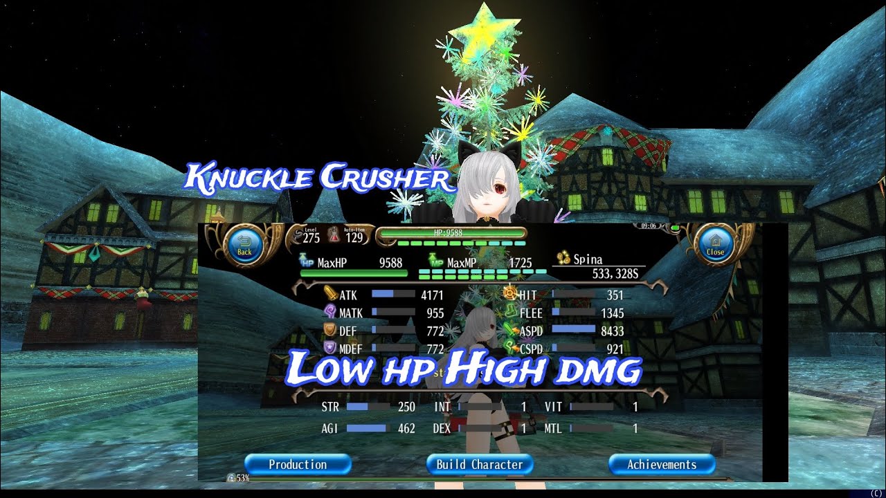 Toram Online Knuckle Crusher AGI-STR LV. 275 Build - YouTube