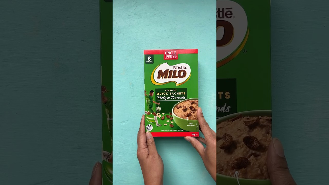 We try the new Milo quick oats - YouTube