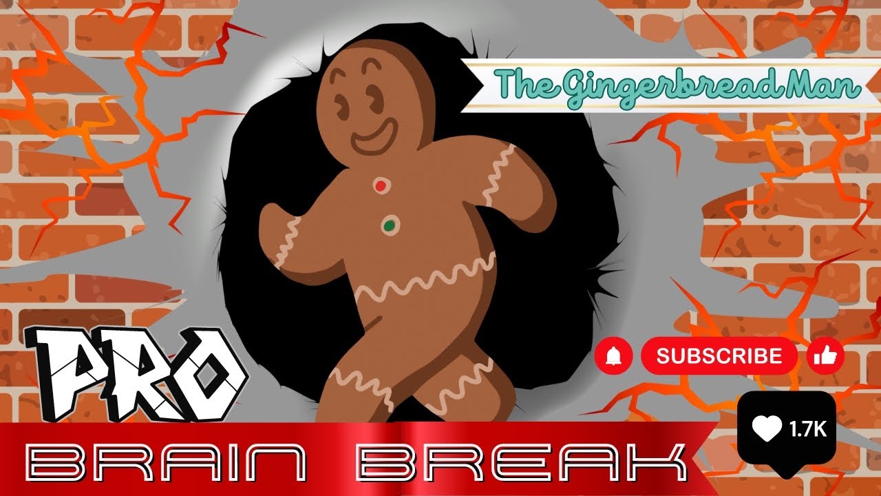 Gingerbread Man Brain Break | The Floor is Lava | Freeze Dance | Spot ...