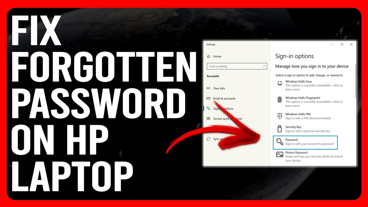 How To Fix Forgotten Password On HP Laptop (How To Reset HP Laptop If ...