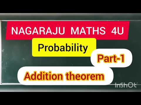 Part -1, Probability ,addition theorem. - YouTube