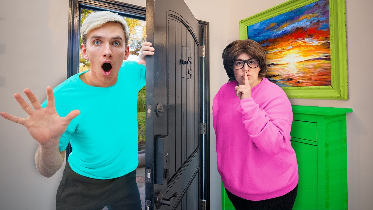 MYSTERY NEIGHBOR FOUND HIDING in SHARER FAM HOUSE!! (Surprise Prank ...