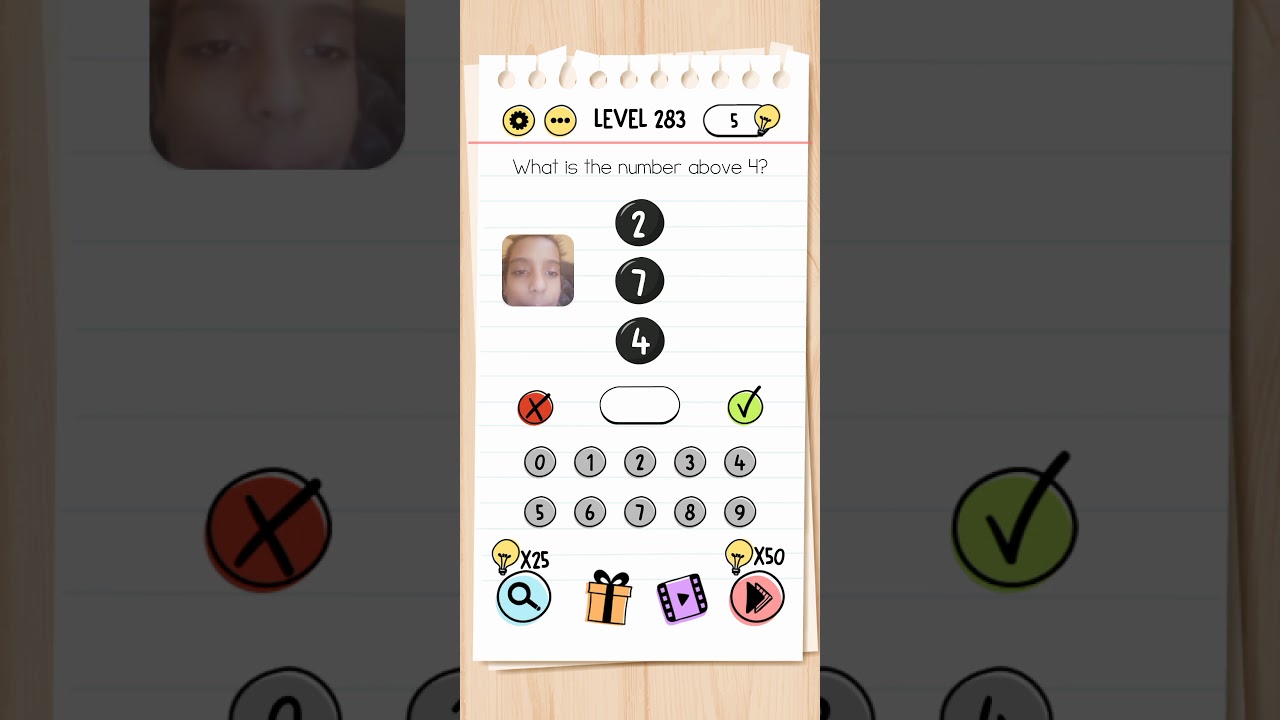 Answer Brain Test 283 Which is the number above 4 #BrainTest283 ...