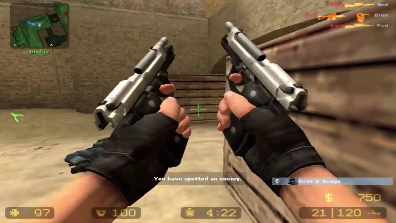 how to get dual pistol in counter strike source or 1.6 or CZ in counter ...