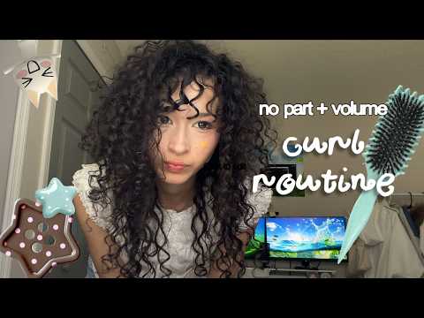 the curl routine that actually lasts all week ☁️ (no middle part + volume)