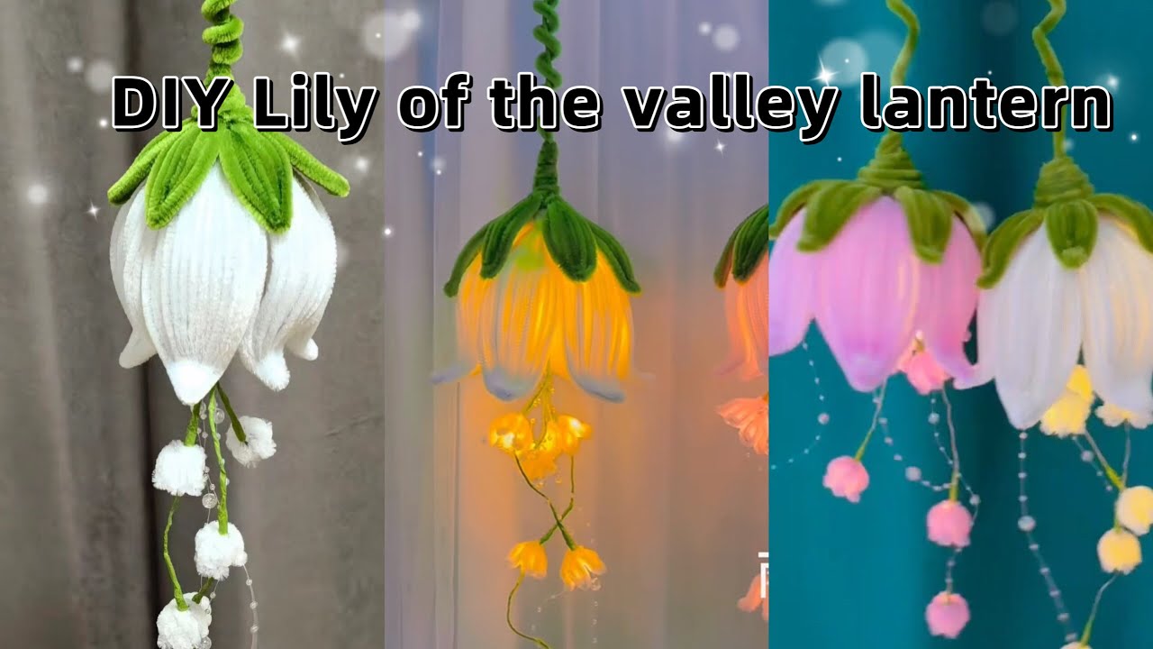 DIY Lily of the valley lantern - YouTube