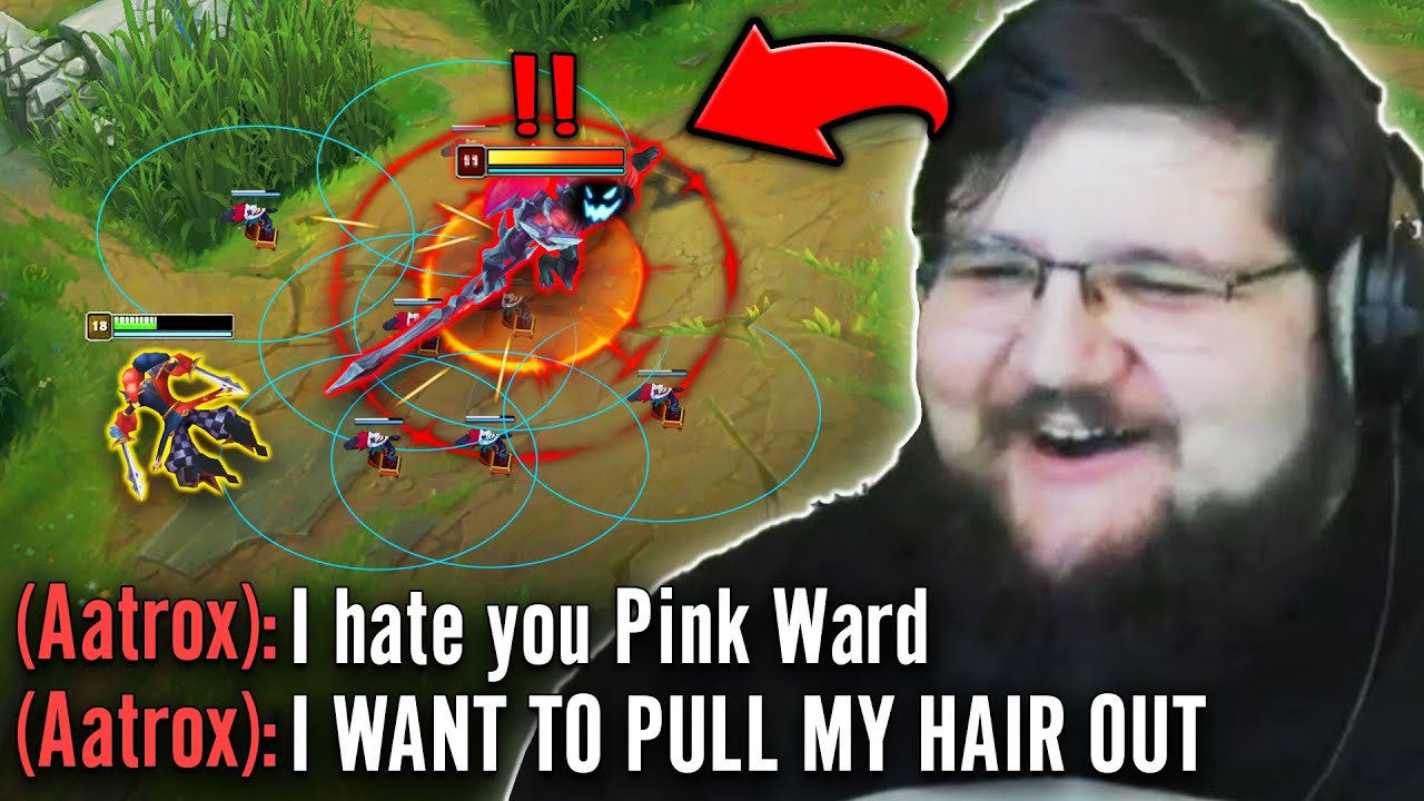 Pink Ward gives enemy Aatrox permanent emotional damage in this game ...
