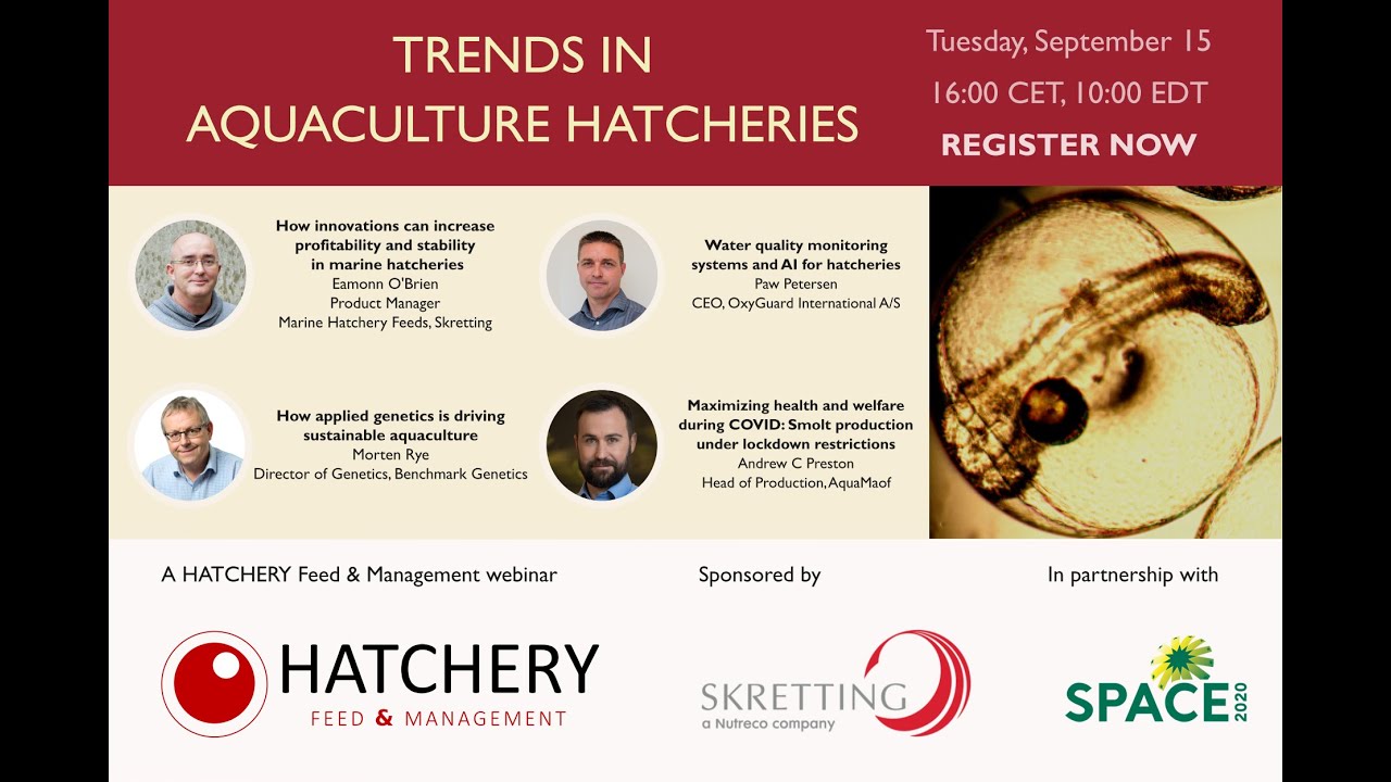 Hatchery Feed & Management webinar - Trends in aquaculture hatcheries ...